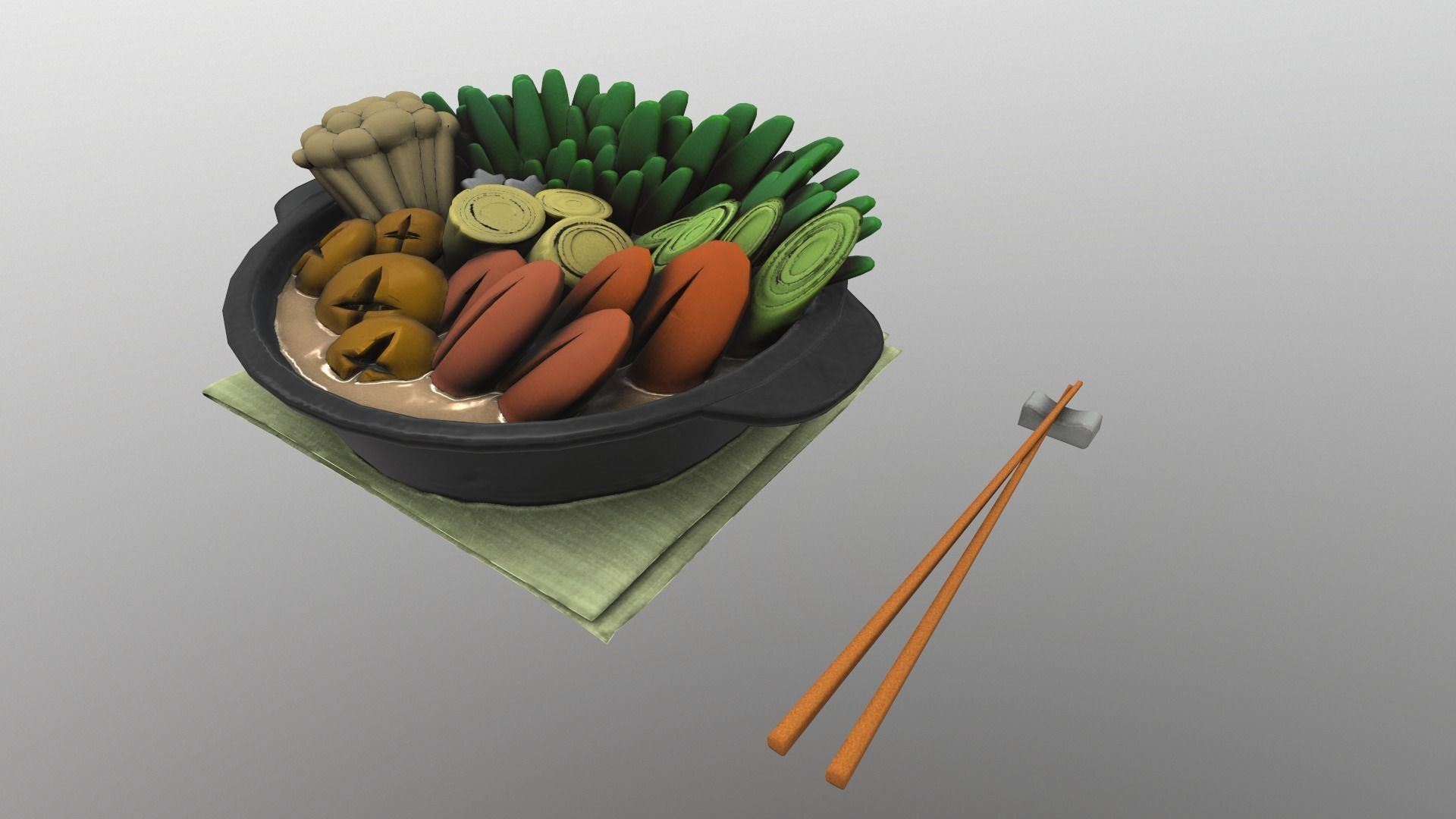 3D model Japanese Food Stylized VR / AR / low-poly | CGTrader