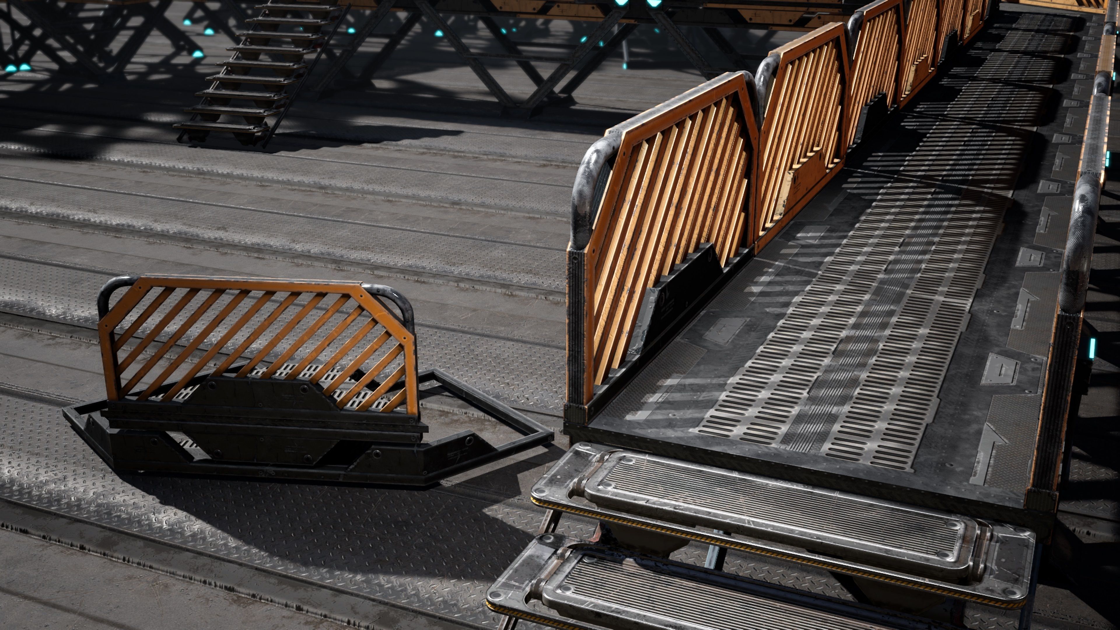 3D model Cyberpunk Structure Foundation- sci fi Collection VR / AR ...