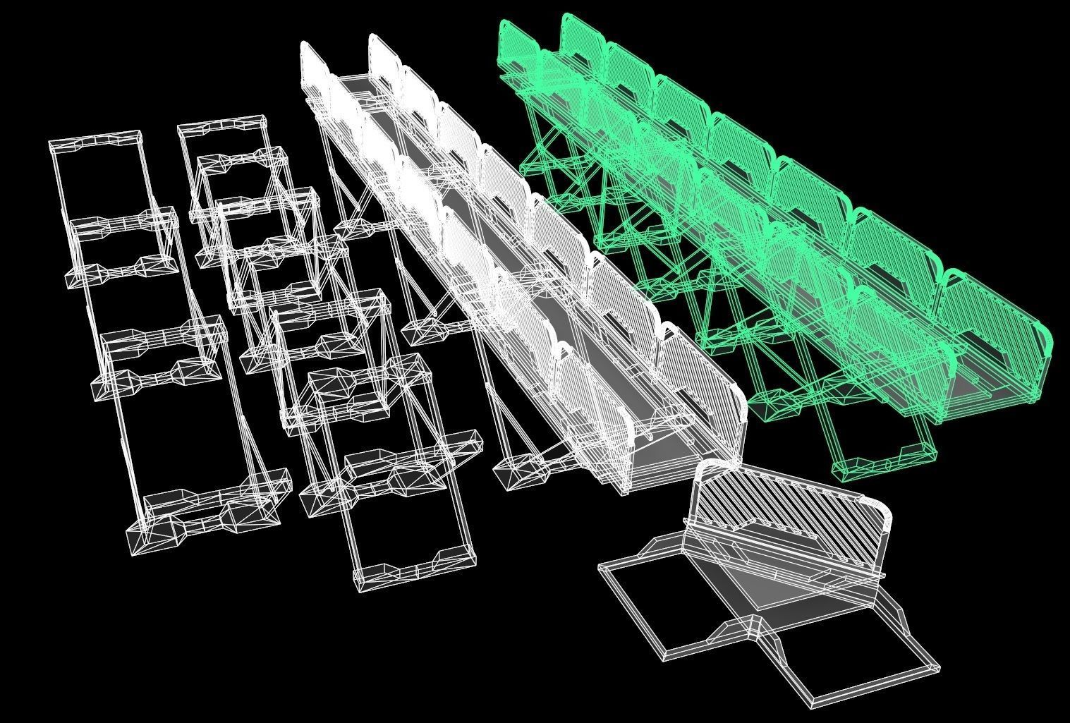 3D model Cyberpunk Structure Foundation- sci fi Collection VR / AR ...