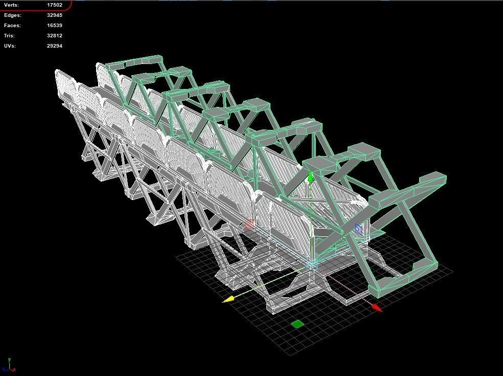3D model Cyberpunk Structure Foundation- sci fi Collection VR / AR ...