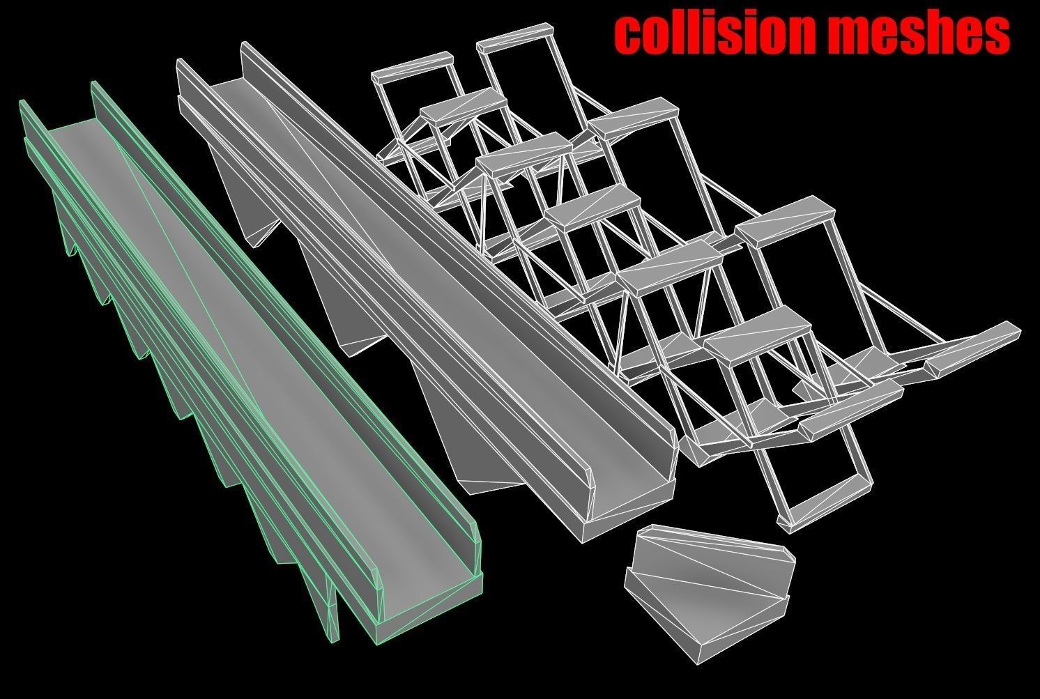 3D model Cyberpunk Structure Foundation- sci fi Collection VR / AR ...