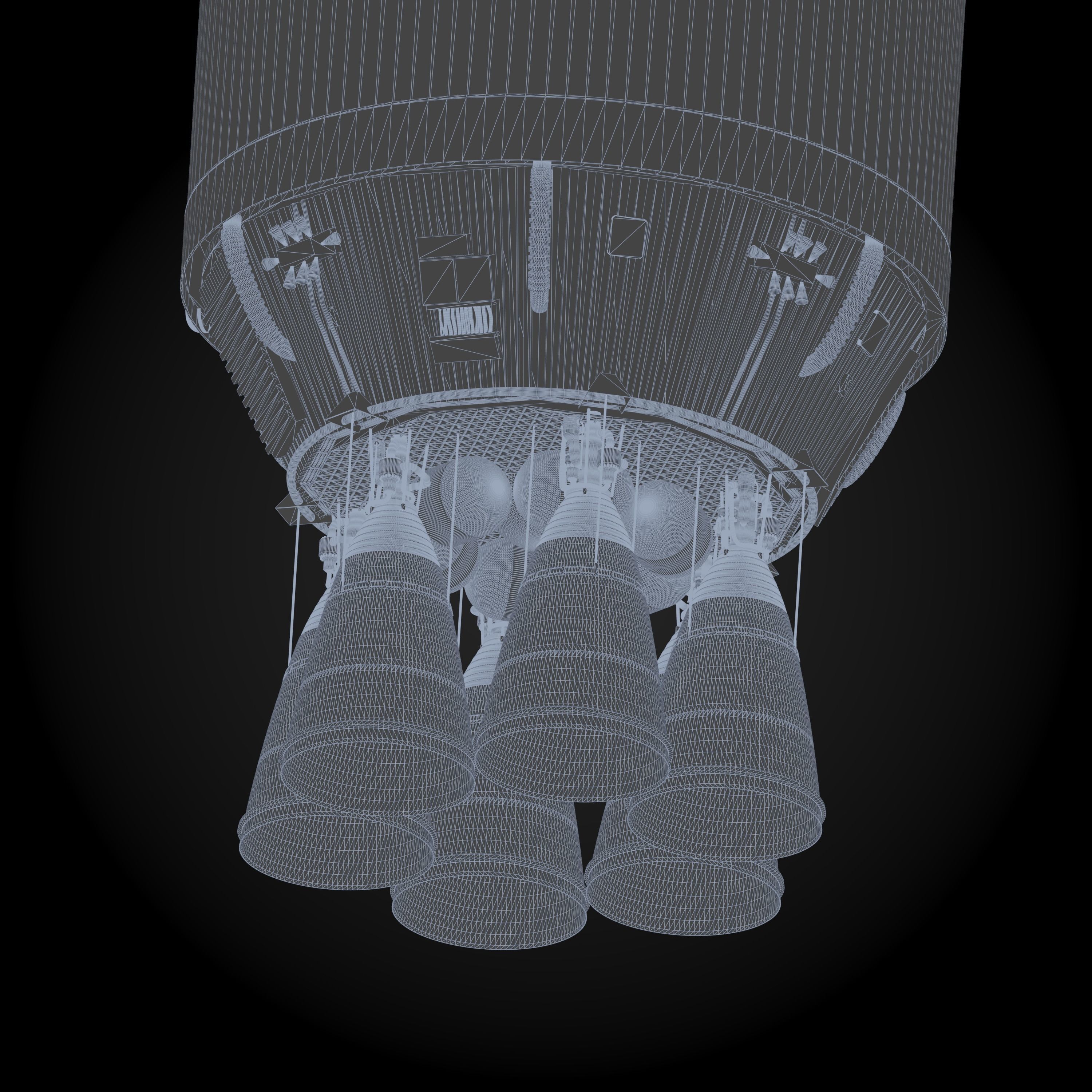 DIRECT 3 Jupiter rocket 3D model | CGTrader