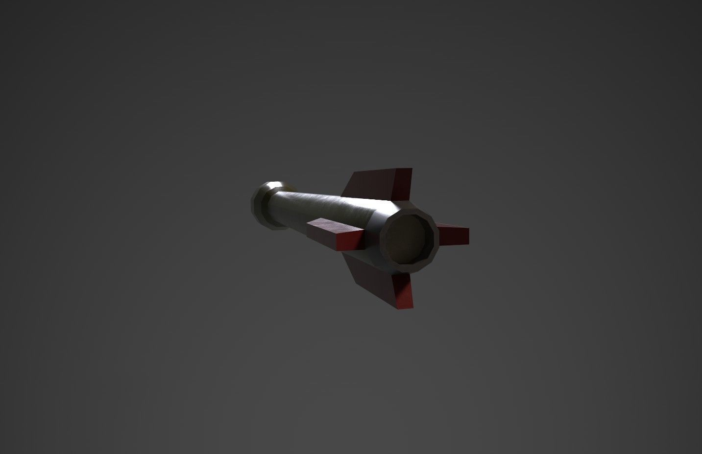 3D model Simple missile turret VR / AR / low-poly | CGTrader