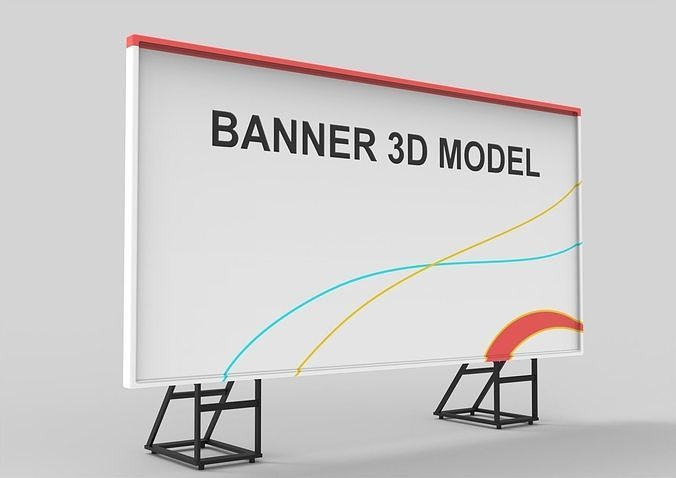banner 3D model 3D model | CGTrader