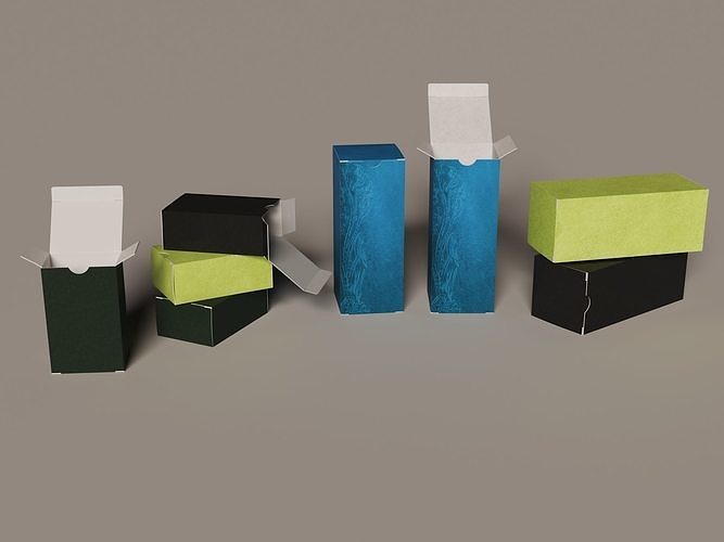 3D Boxes 3D model | CGTrader