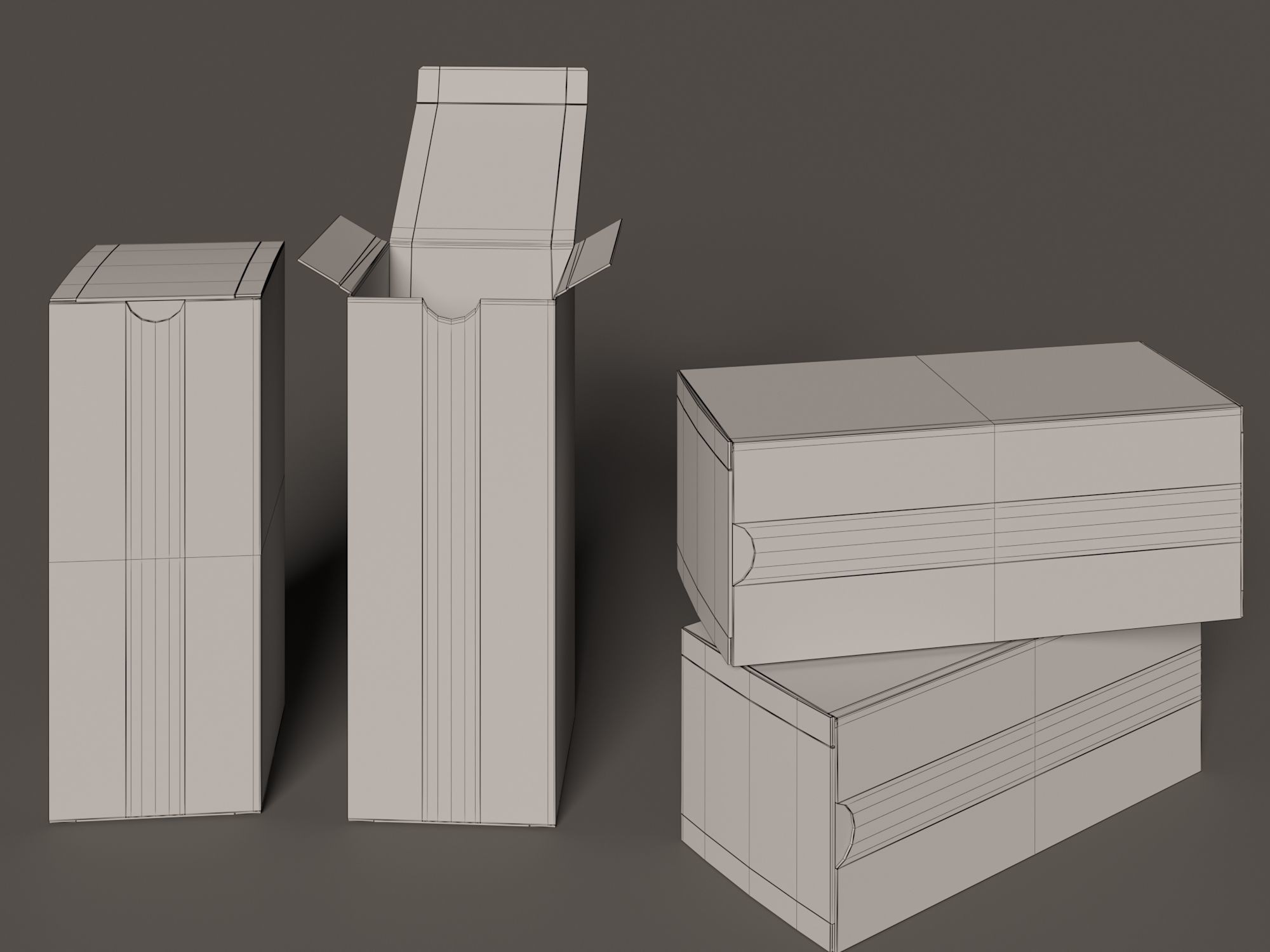 3D Boxes 3D model | CGTrader