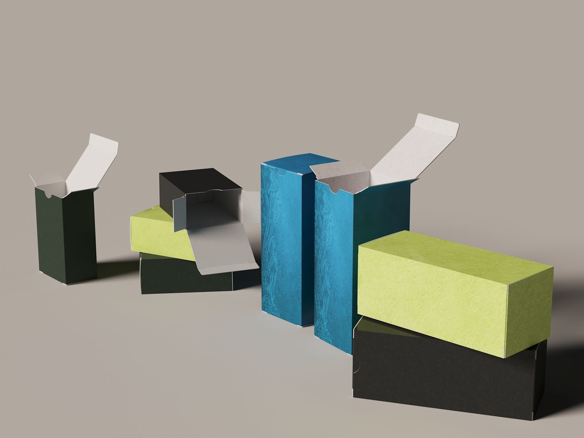 3D Boxes 3D model | CGTrader