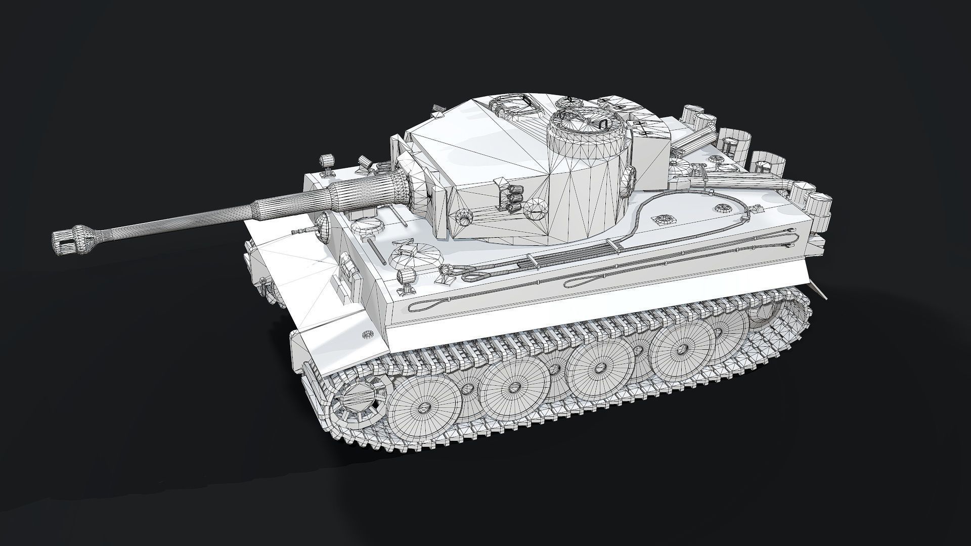 Tiger tank 3D model | CGTrader