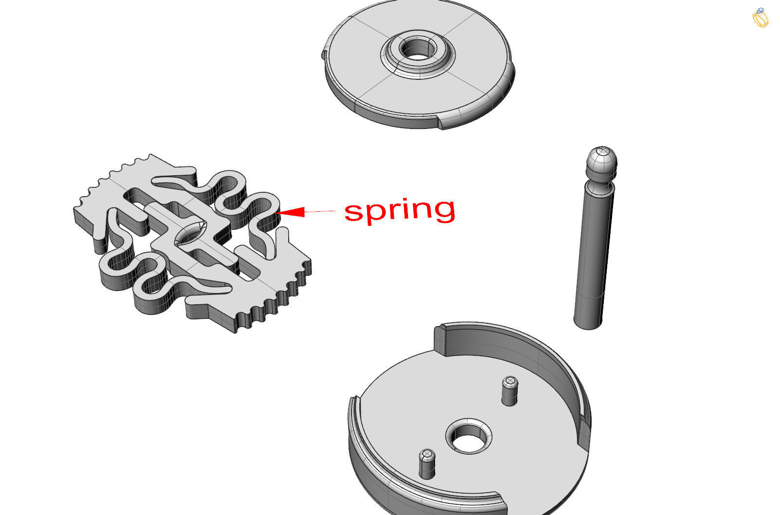 ALPA EARRING BACKS 3D model 3D printable | CGTrader