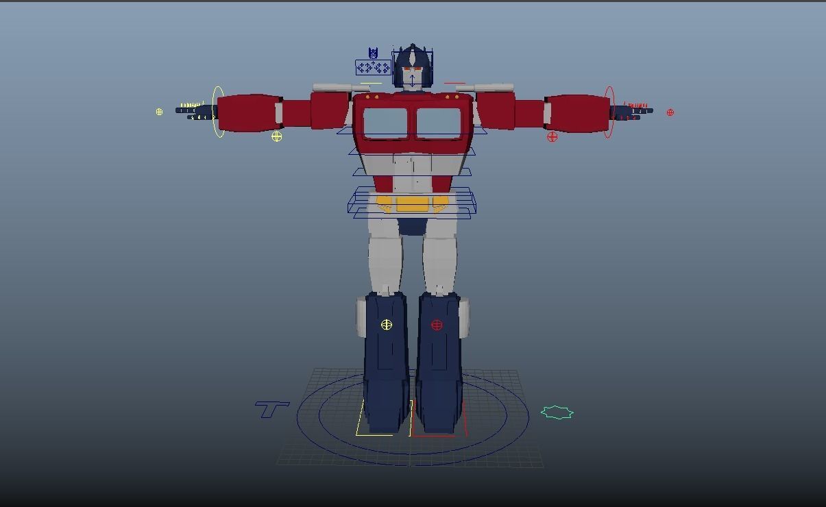Optimus Prime Transforming Rig 3D model rigged | CGTrader