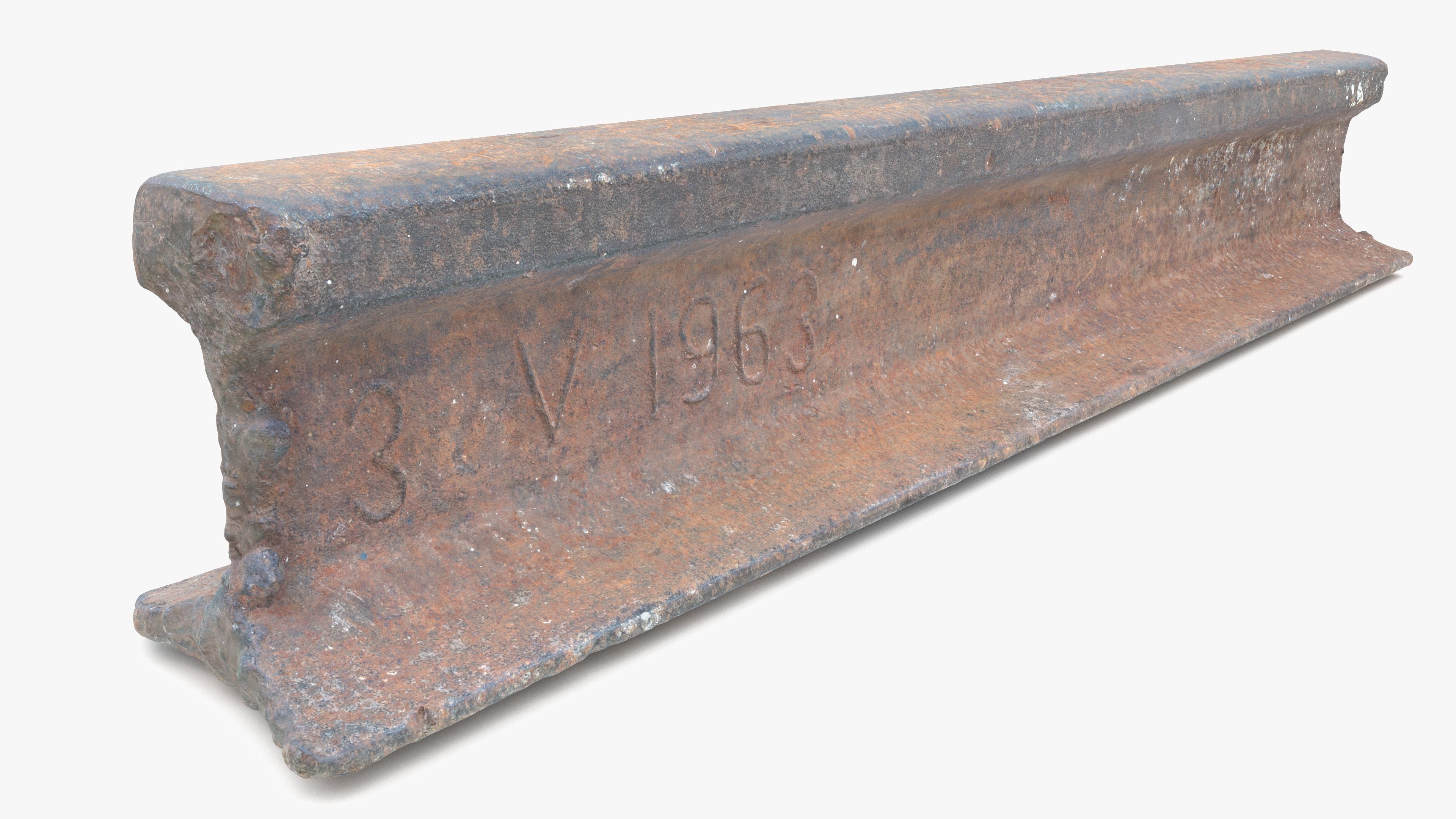 3D model Metal Rail Piece VR / AR / low-poly | CGTrader