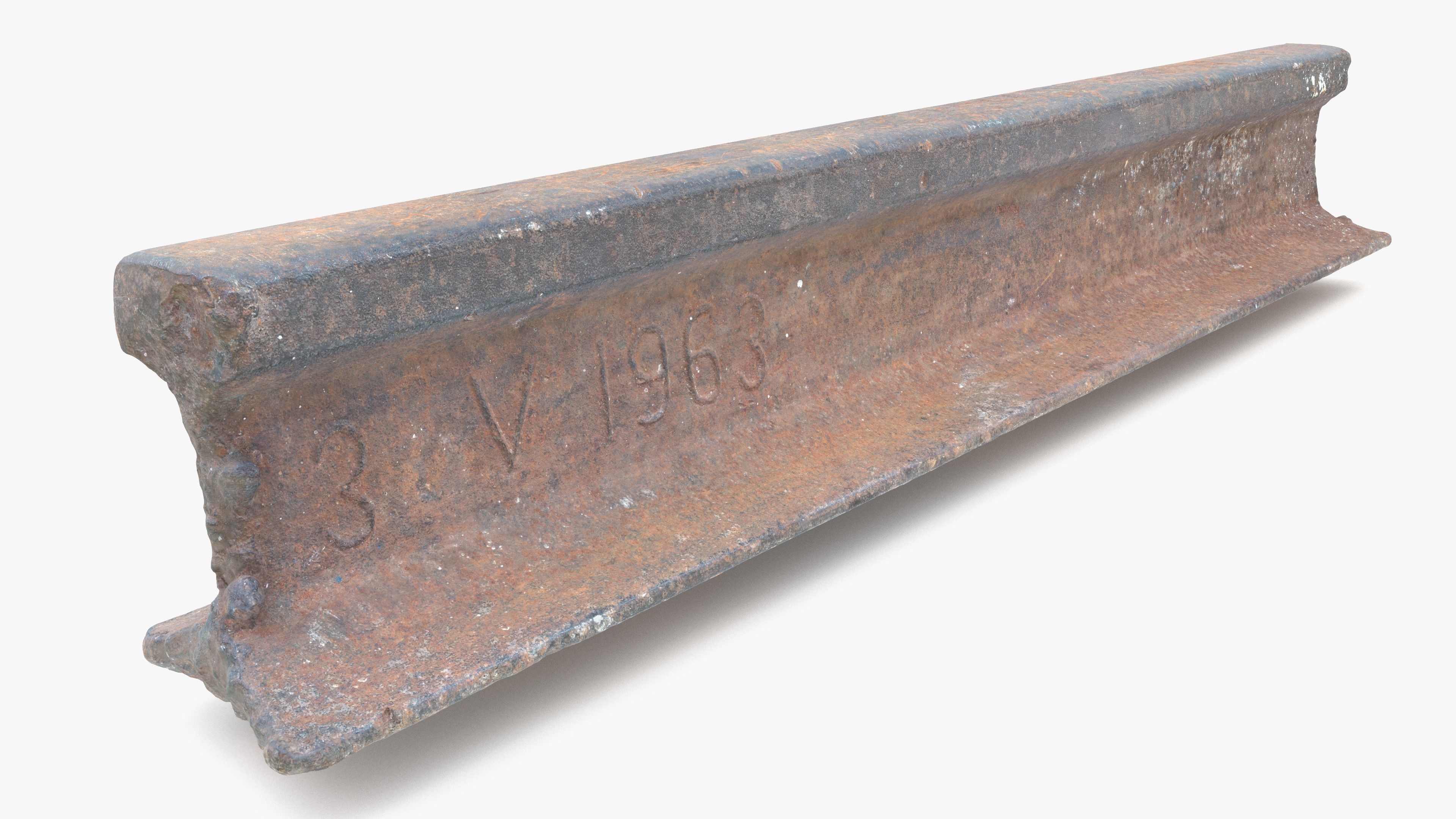 3D model Metal Rail Piece VR / AR / low-poly | CGTrader