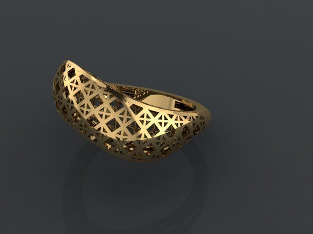 GOLD RING 3D model 3D printable | CGTrader