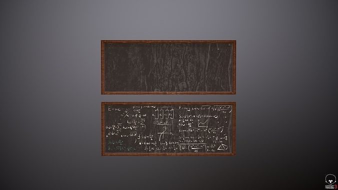3D model Chalkboard Black Game Ready VR / AR / low-poly | CGTrader