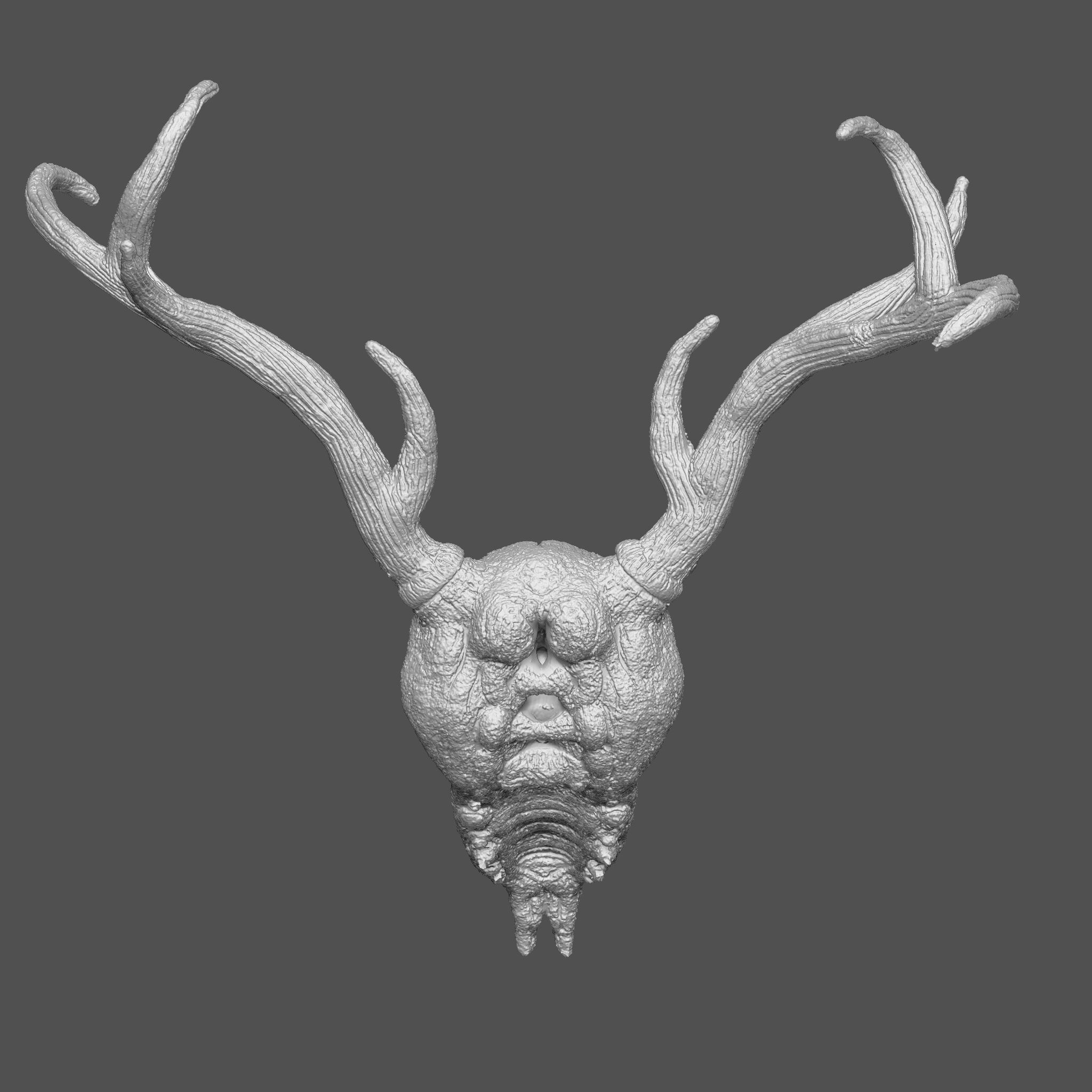 Stag Skull 3D model 3D printable | CGTrader