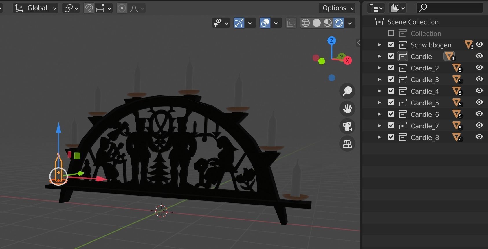 flying buttress SCHWIBBOGEN 3D model | CGTrader