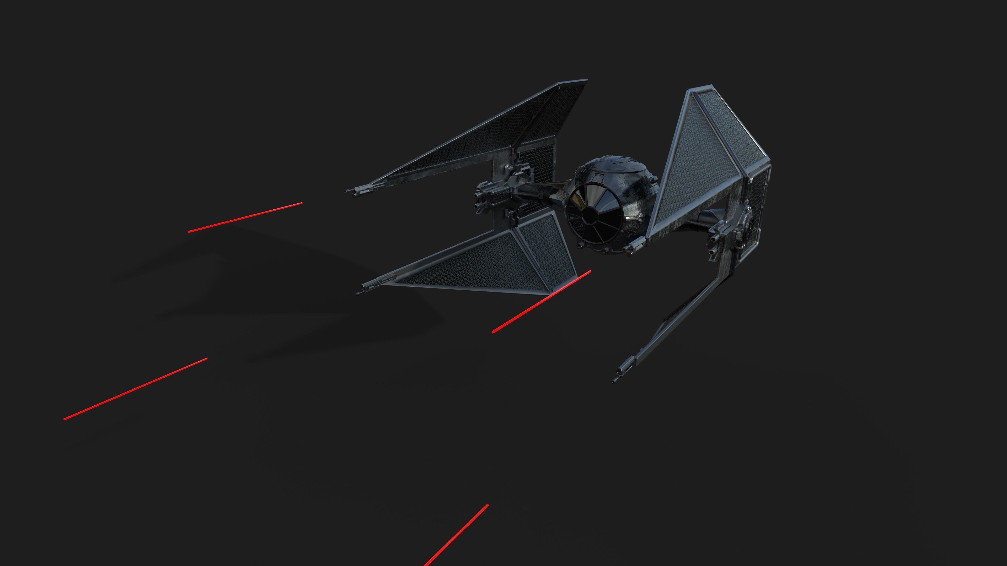 Tie Interceptor 3D model | CGTrader