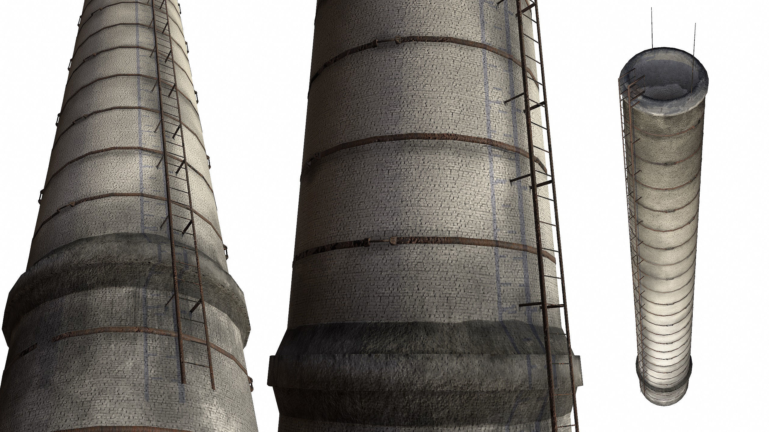 3D model Industrial Chimney VR / AR / low-poly | CGTrader