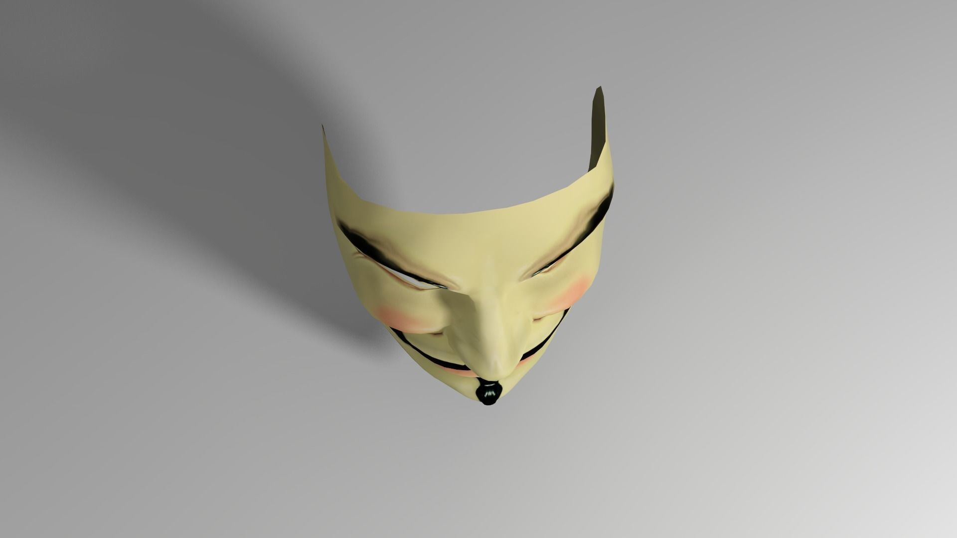 3D model V for Vendetta and Anonymous mask VR / AR / low-poly | CGTrader