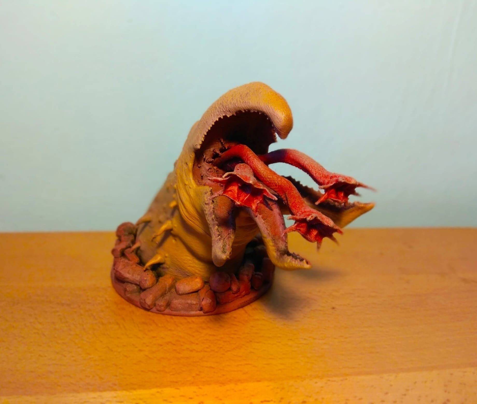 Graboid from Tremors Statue - 3D Print Model testes and printed 3D ...