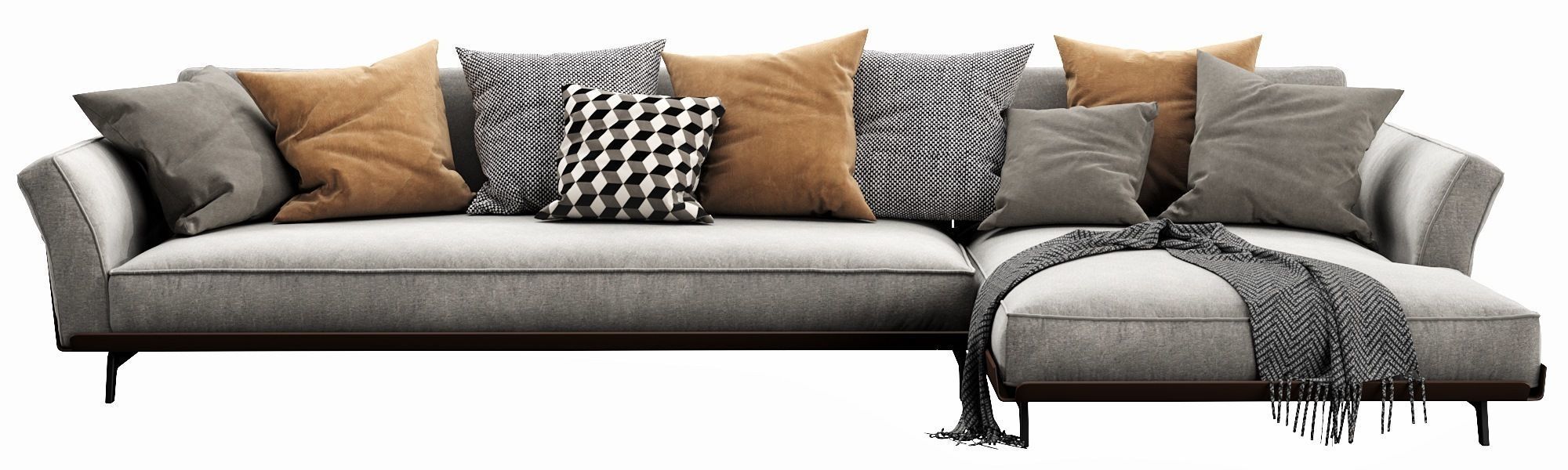 Flexform Este Chaise LOunge 3D model | CGTrader