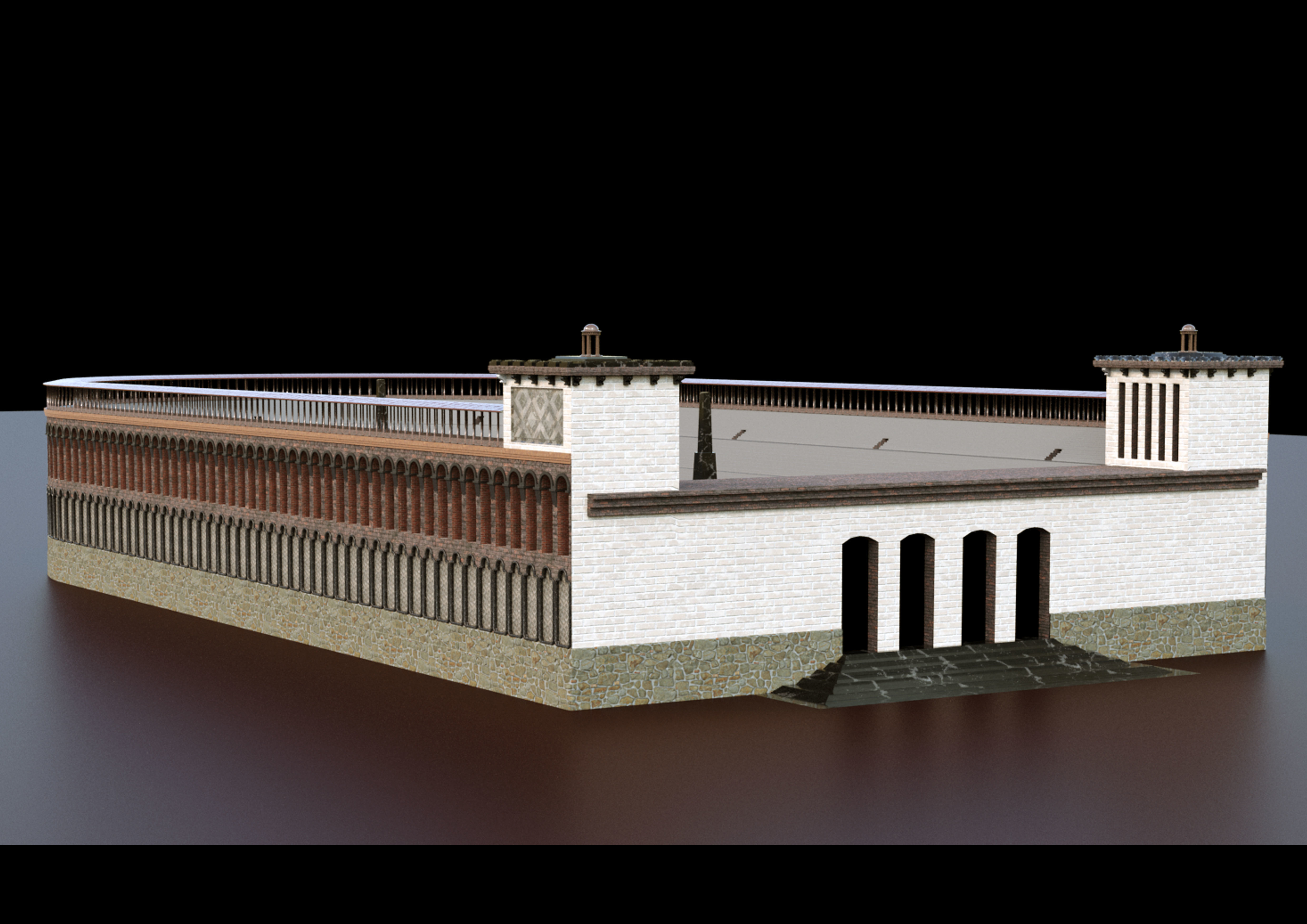 hippodrome 3d model roman building 3D model | CGTrader