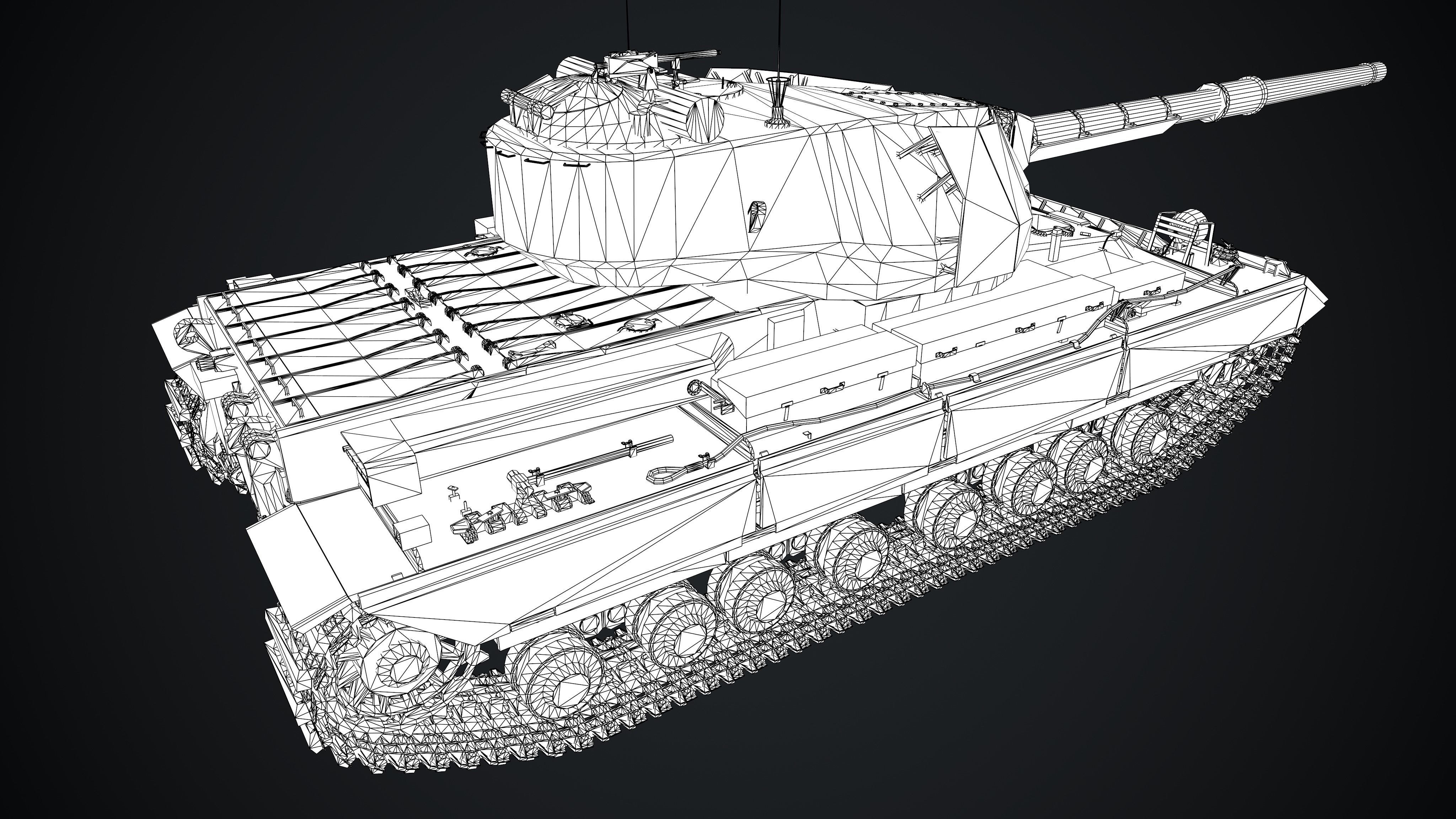 3D model Super Conqueror British Heavy Tank VR / AR / low-poly | CGTrader