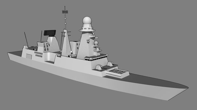 3D model DDG Horizon class VR / AR / low-poly | CGTrader