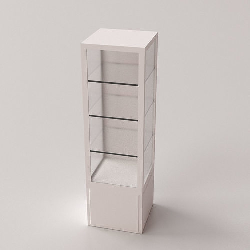 Glass Display Cabinet V2 3D model | CGTrader