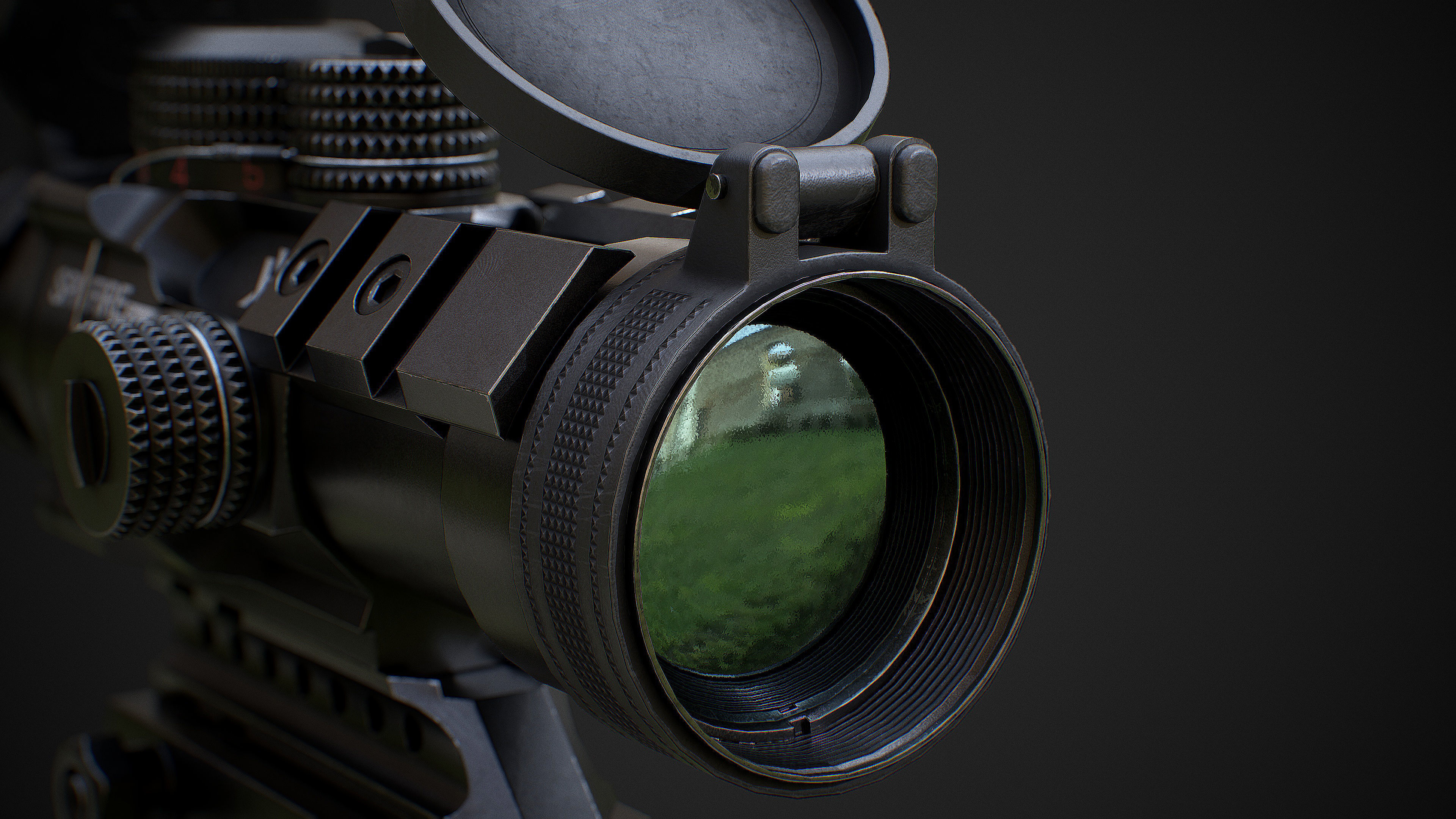 3D model VORTEX SPITFIRE 3x Scope VR / AR / low-poly | CGTrader