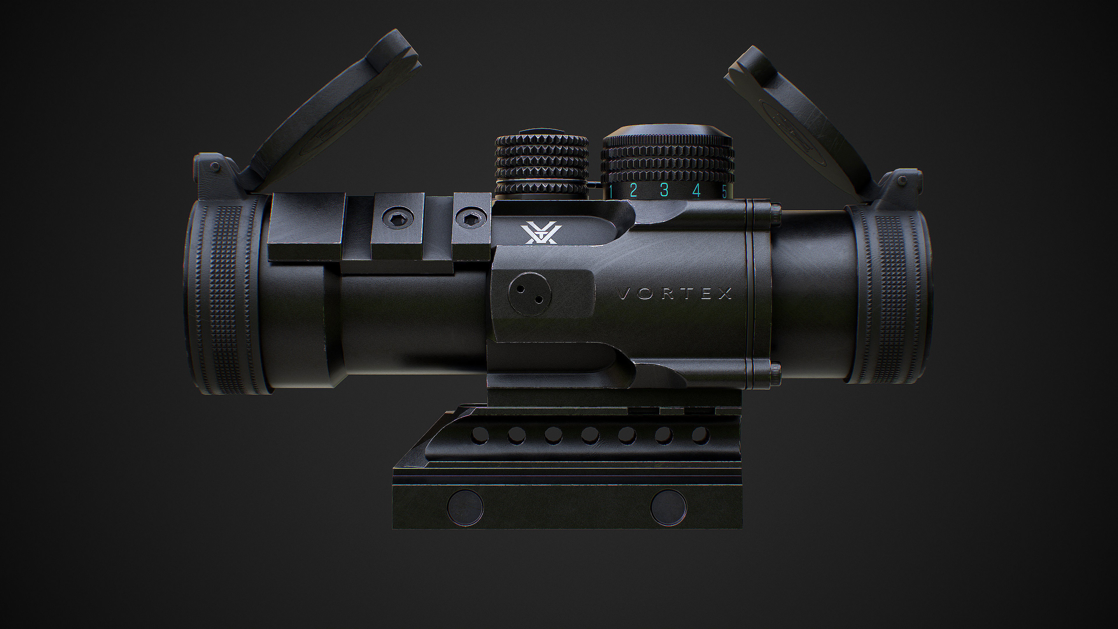 3D model VORTEX SPITFIRE 3x Scope VR / AR / low-poly | CGTrader