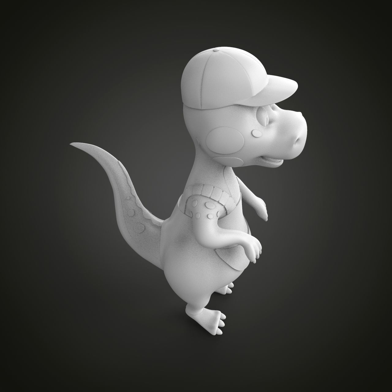 Stylized dinosaur toy 3D model 3D printable | CGTrader