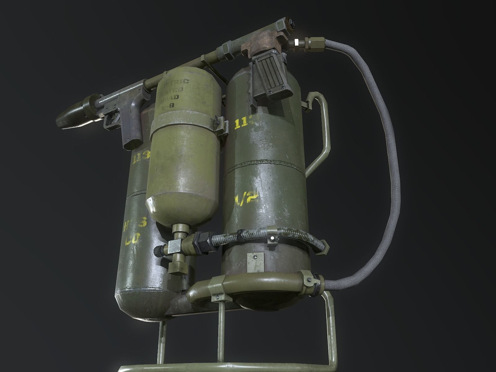 3D model M2 Flamethrower WW2 USA VR / AR / low-poly | CGTrader