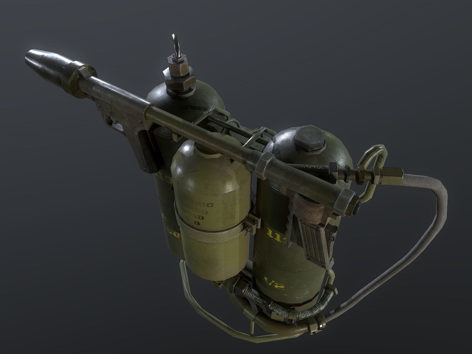 3D model M2 Flamethrower WW2 USA VR / AR / low-poly | CGTrader