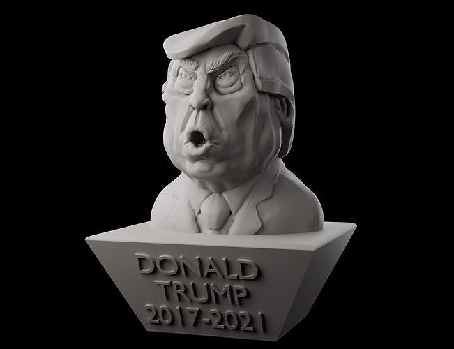 Donald Trump 3D model 3D printable | CGTrader