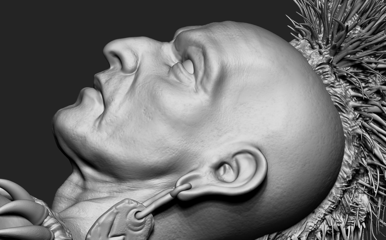 Native American Mohawk Warrior 3D model 3D printable | CGTrader