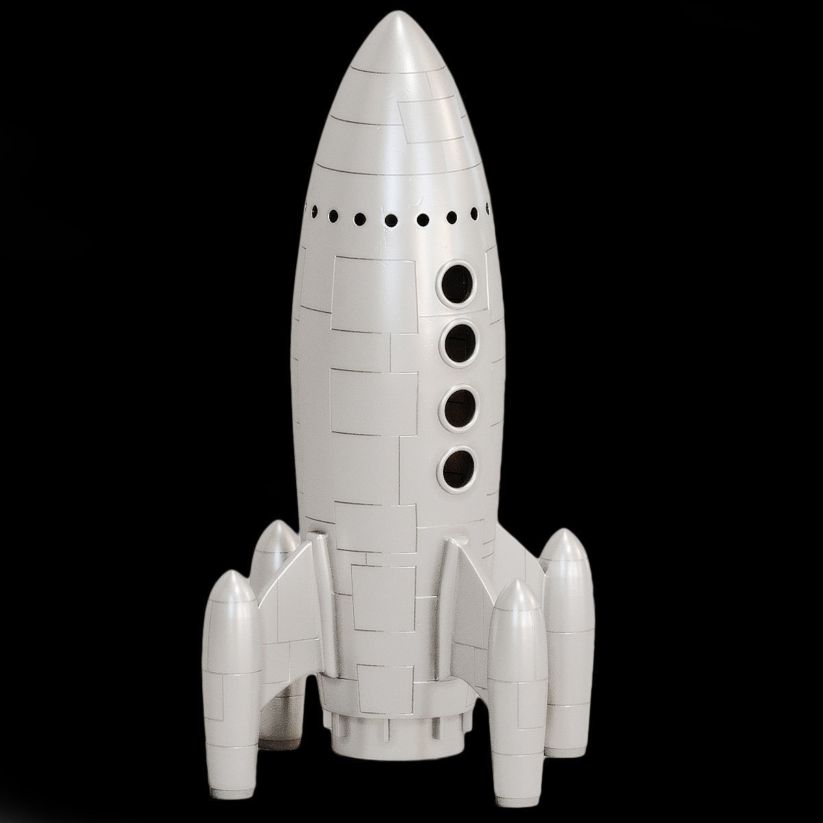 Resin Rocket With Led 3D model | CGTrader