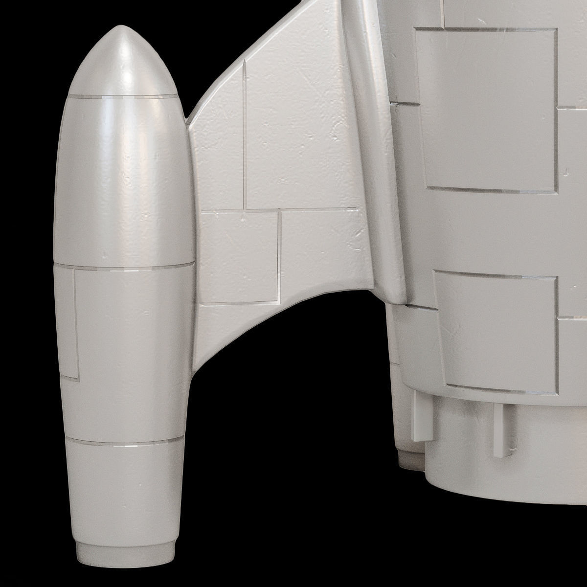Resin Rocket With Led 3D model | CGTrader