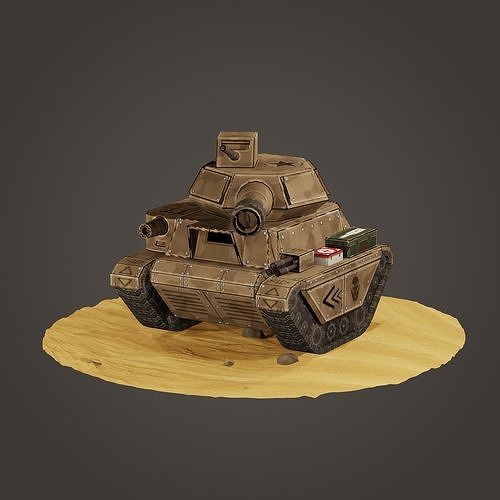 3D model stylized tank VR / AR / low-poly rigged animated | CGTrader
