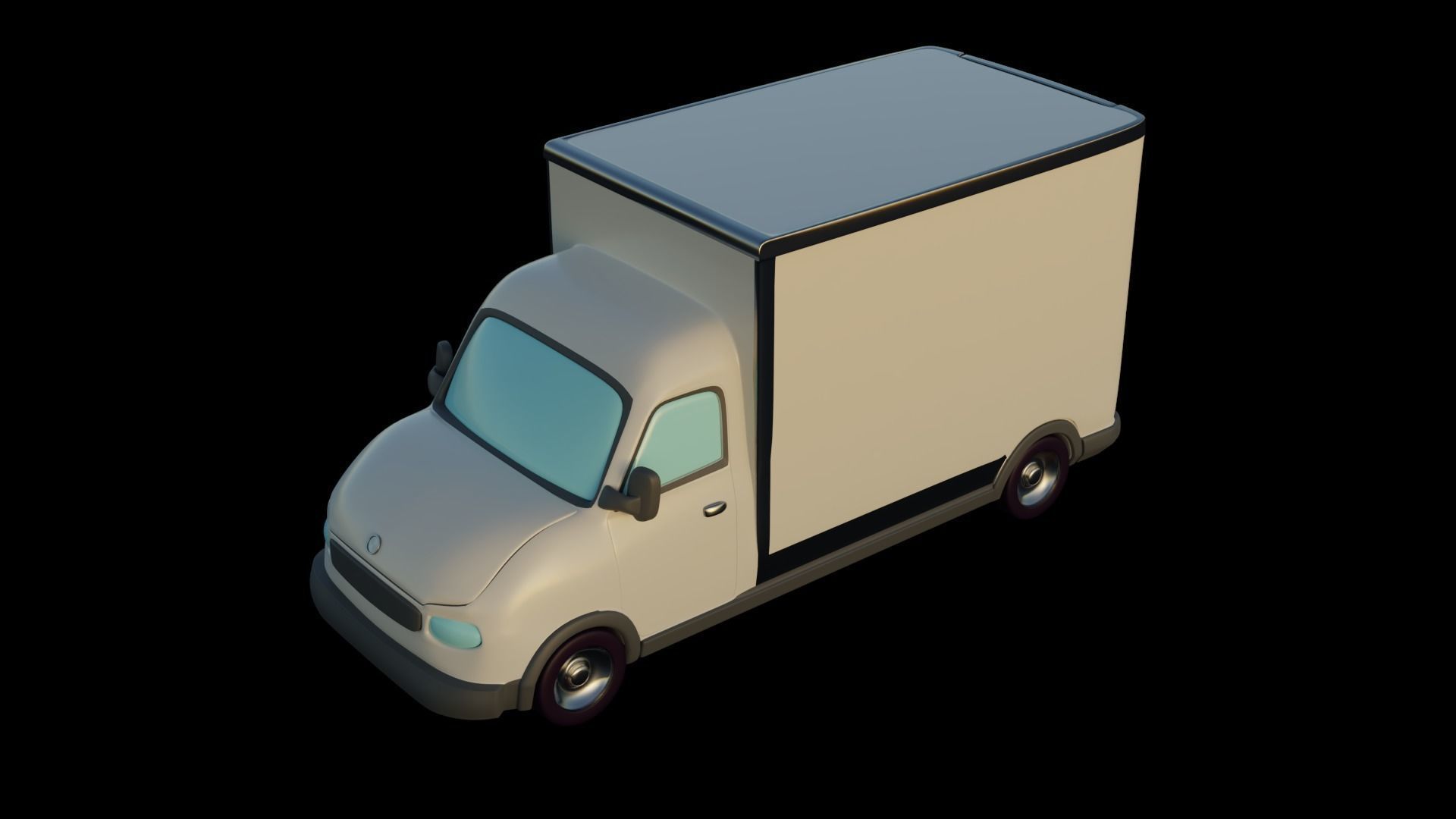 3D model Low Poly Vehicle - Lorry VR / AR / low-poly | CGTrader