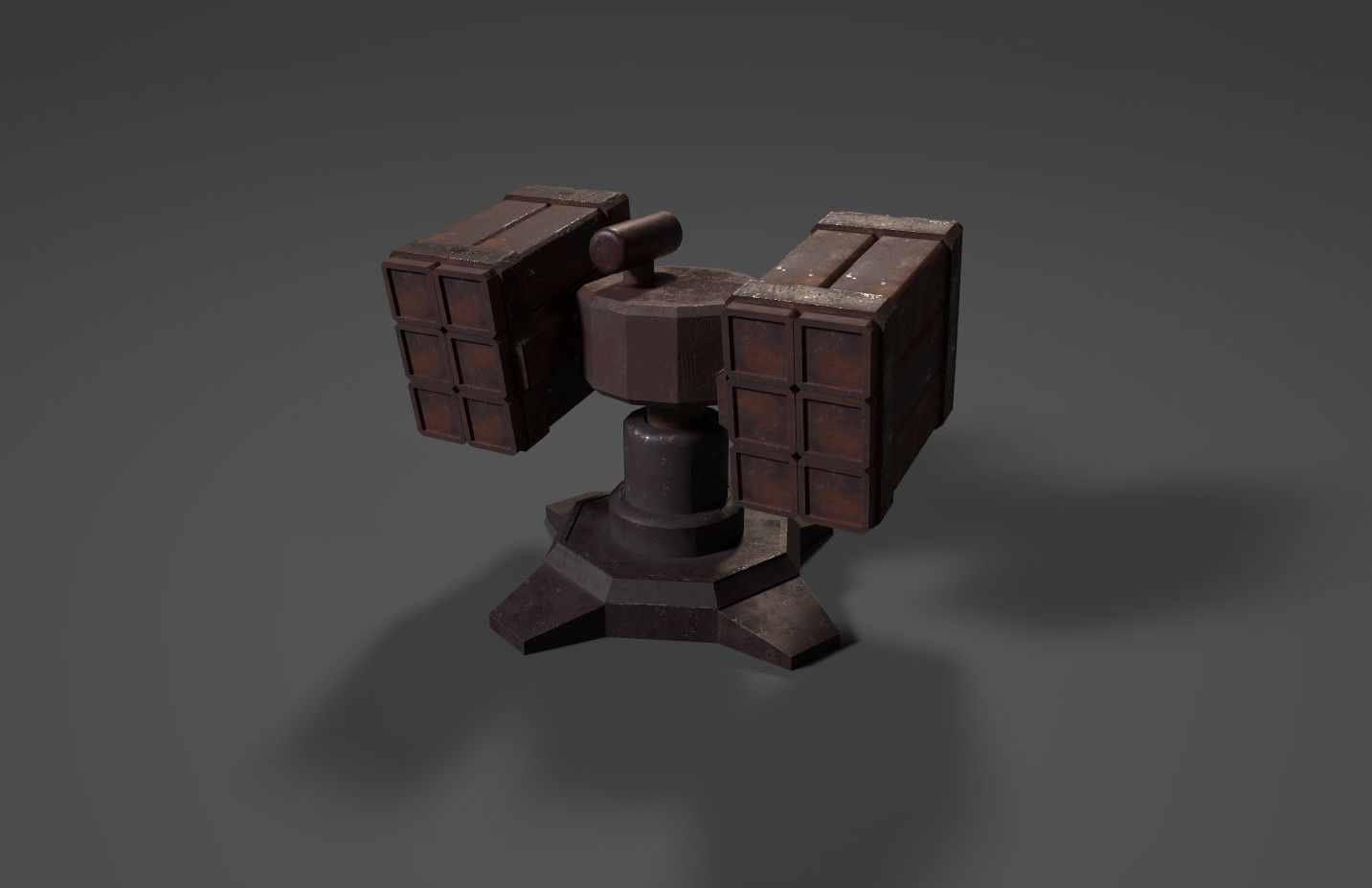 3D model Simple stylized missile turret VR / AR / low-poly | CGTrader