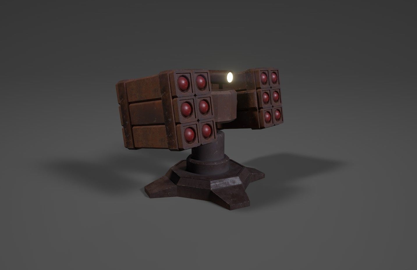 3D model Simple stylized missile turret VR / AR / low-poly | CGTrader