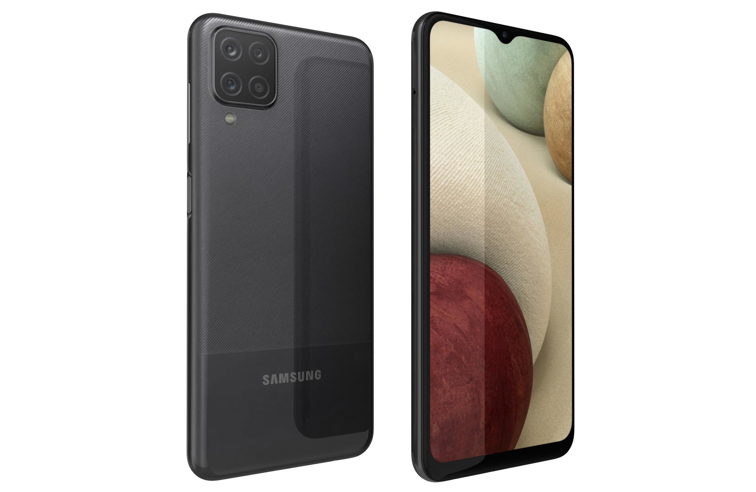Samsung Galaxy A12 Black 3D model | CGTrader