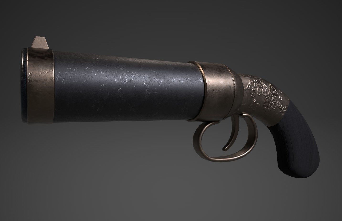 3D model Game-ready stylized handgun VR / AR / low-poly | CGTrader