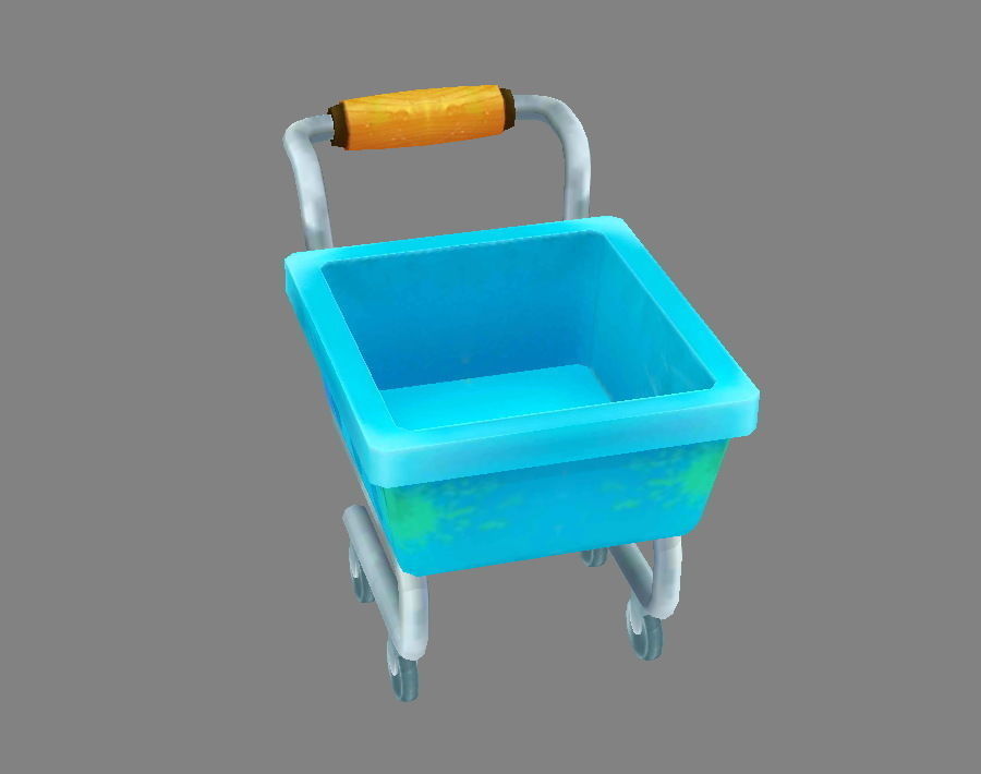 3D model Cartoon dirty shopping cart VR / AR / low-poly | CGTrader