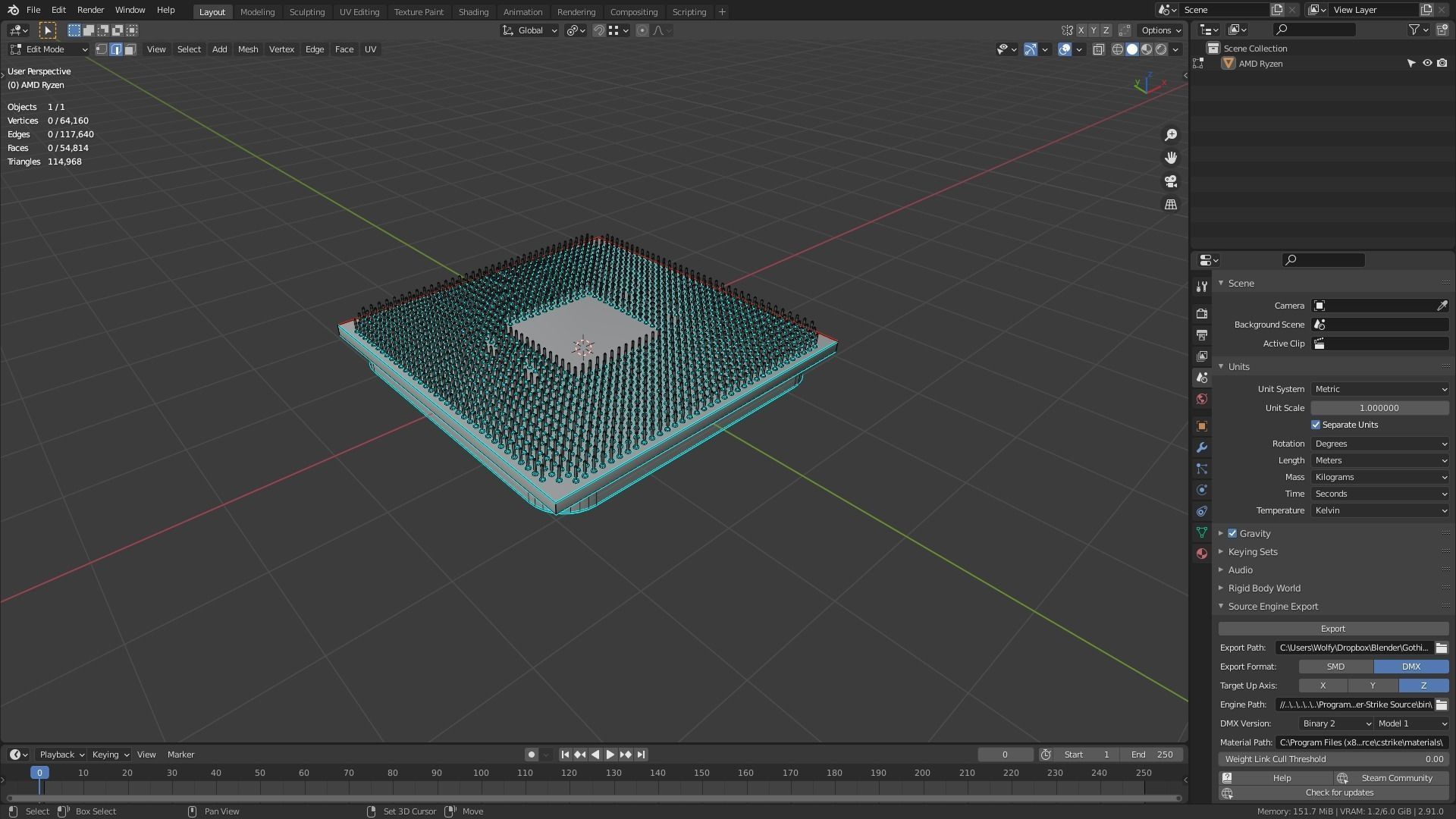 AMD Ryzen CPU 3D model | CGTrader