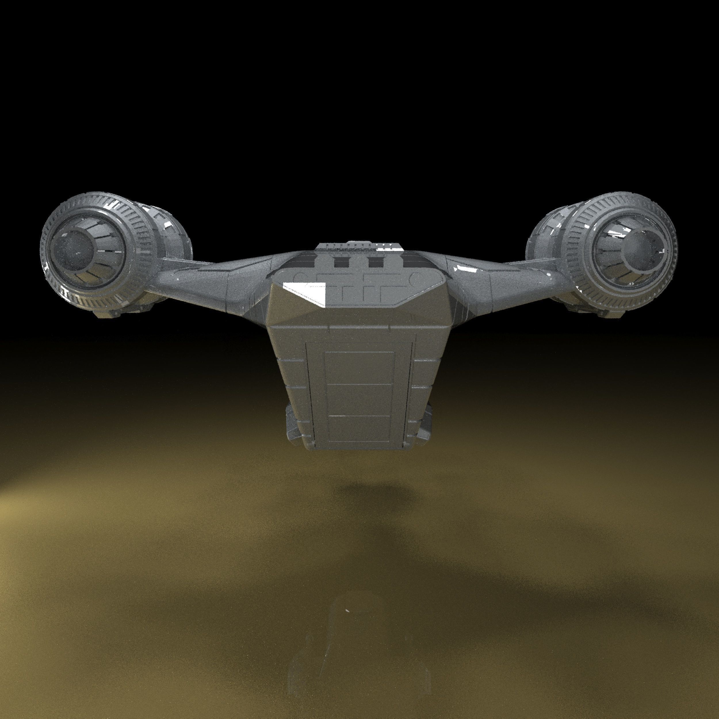 Razor Crest Spaceship with moving parts 3D Model ready to Print 3D ...