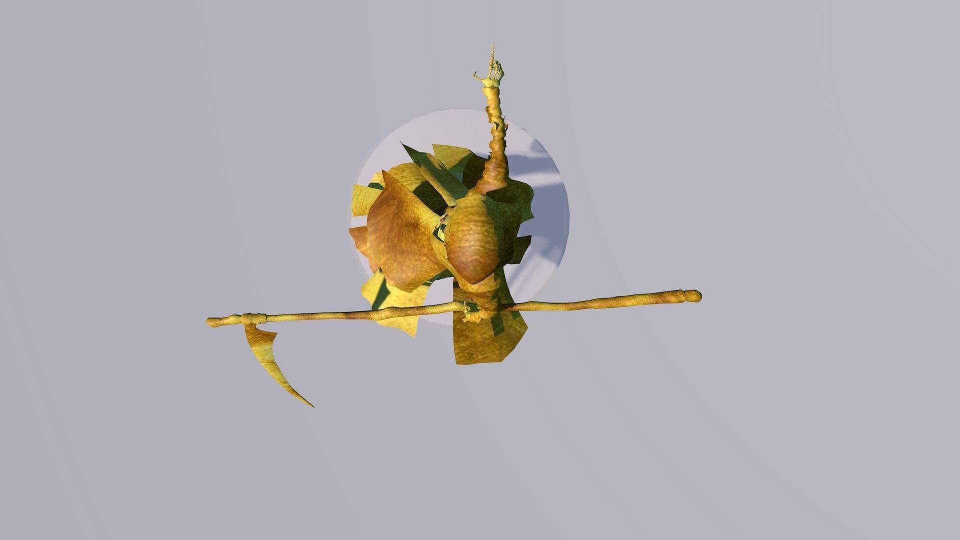 The Death - Gold Figure 3D model | CGTrader