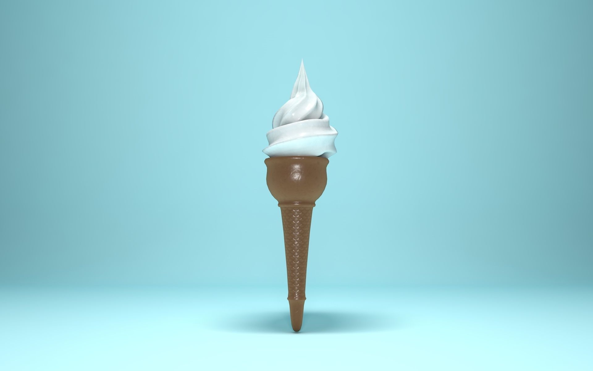 3D asset low-poly ice cream | CGTrader