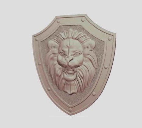 Lion Knight Shield 3D model 3D printable | CGTrader